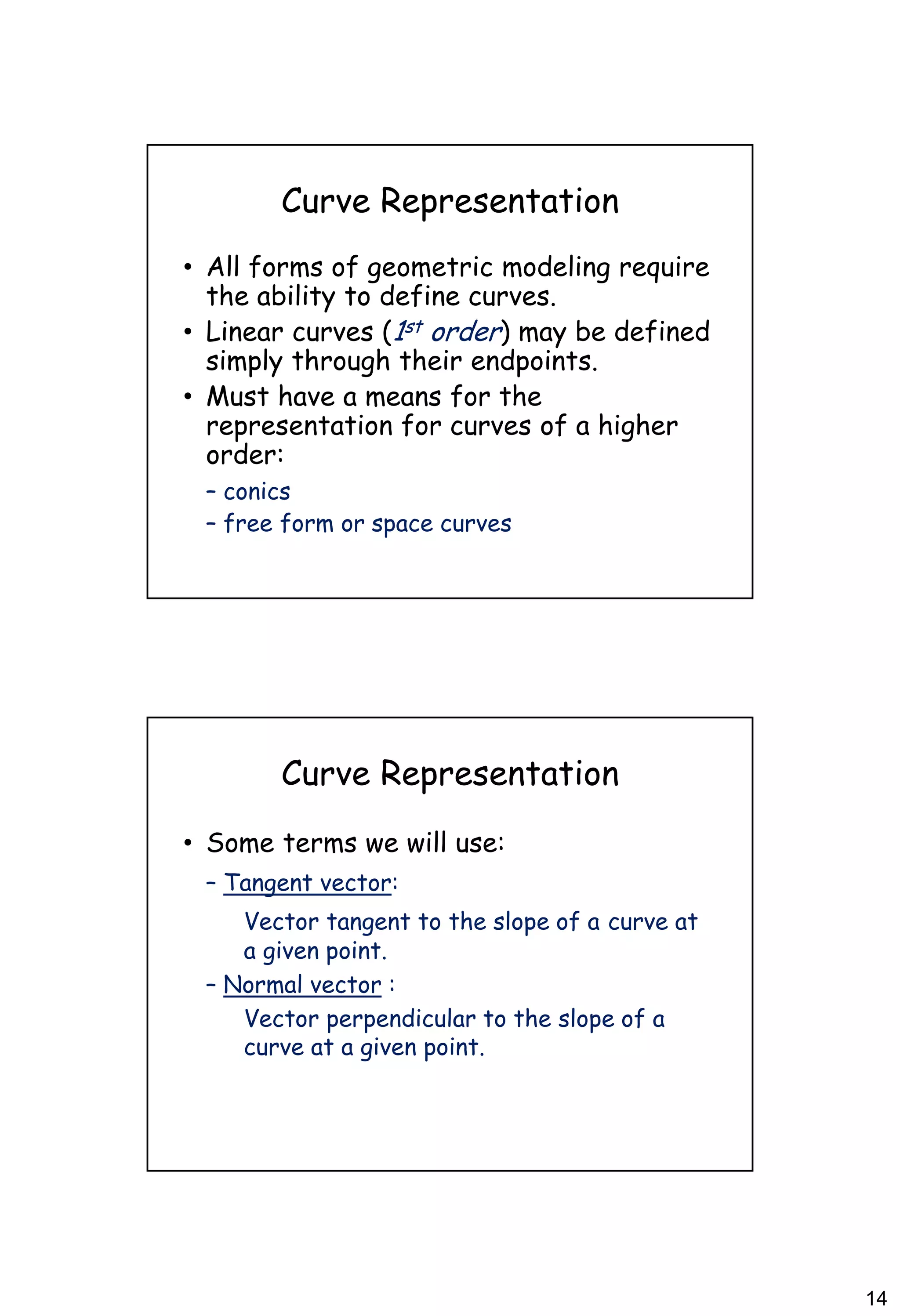 Geometric model & curve | PDF | 3-D Graphics | Computer Software and Applications