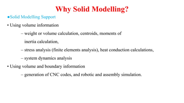 Geometric Modelling in Computer Aided Design.pptx | 3-D Graphics ...