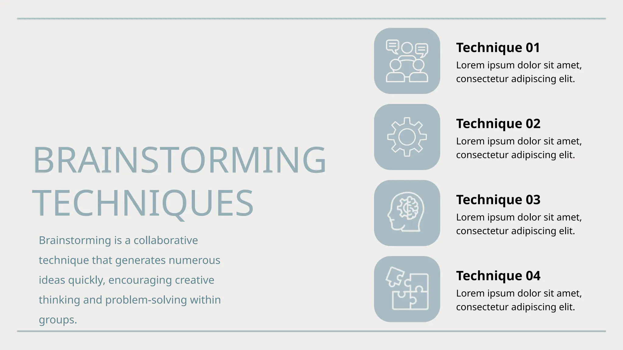 Geometric Modern Minimal Brainstorm Presentation | PPT