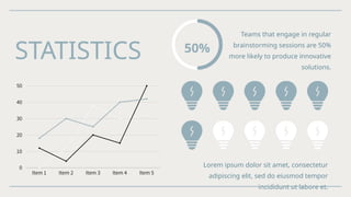 Geometric Modern Minimal Brainstorm Presentation | PPT