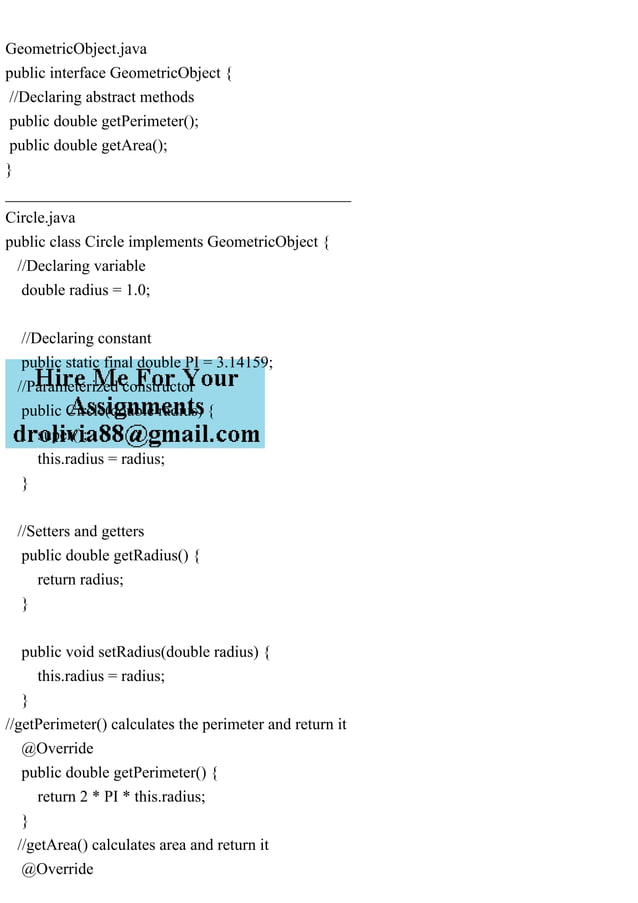 GeometricObject.javapublic interface GeometricObject { Declari.pdf