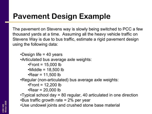 Geometric & Pavement Design - examples.ppt