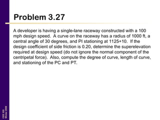 Geometric & Pavement Design - examples.ppt