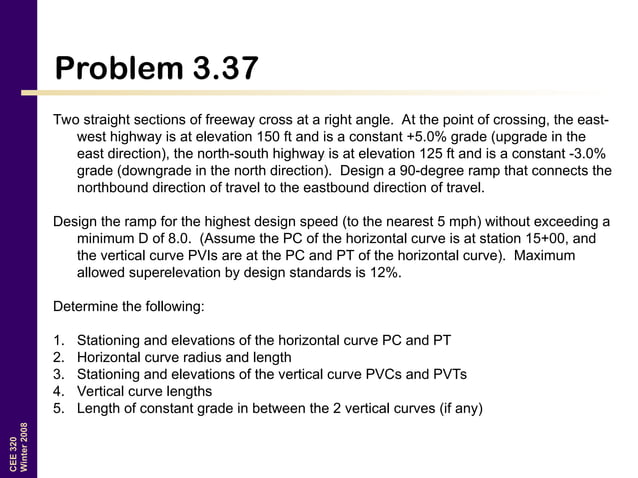 Geometric & Pavement Design - examples.ppt