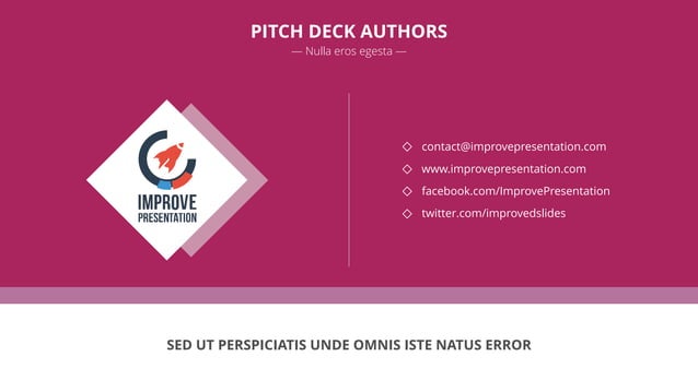 Geometric Pitch Deck Presentation Template | PPT