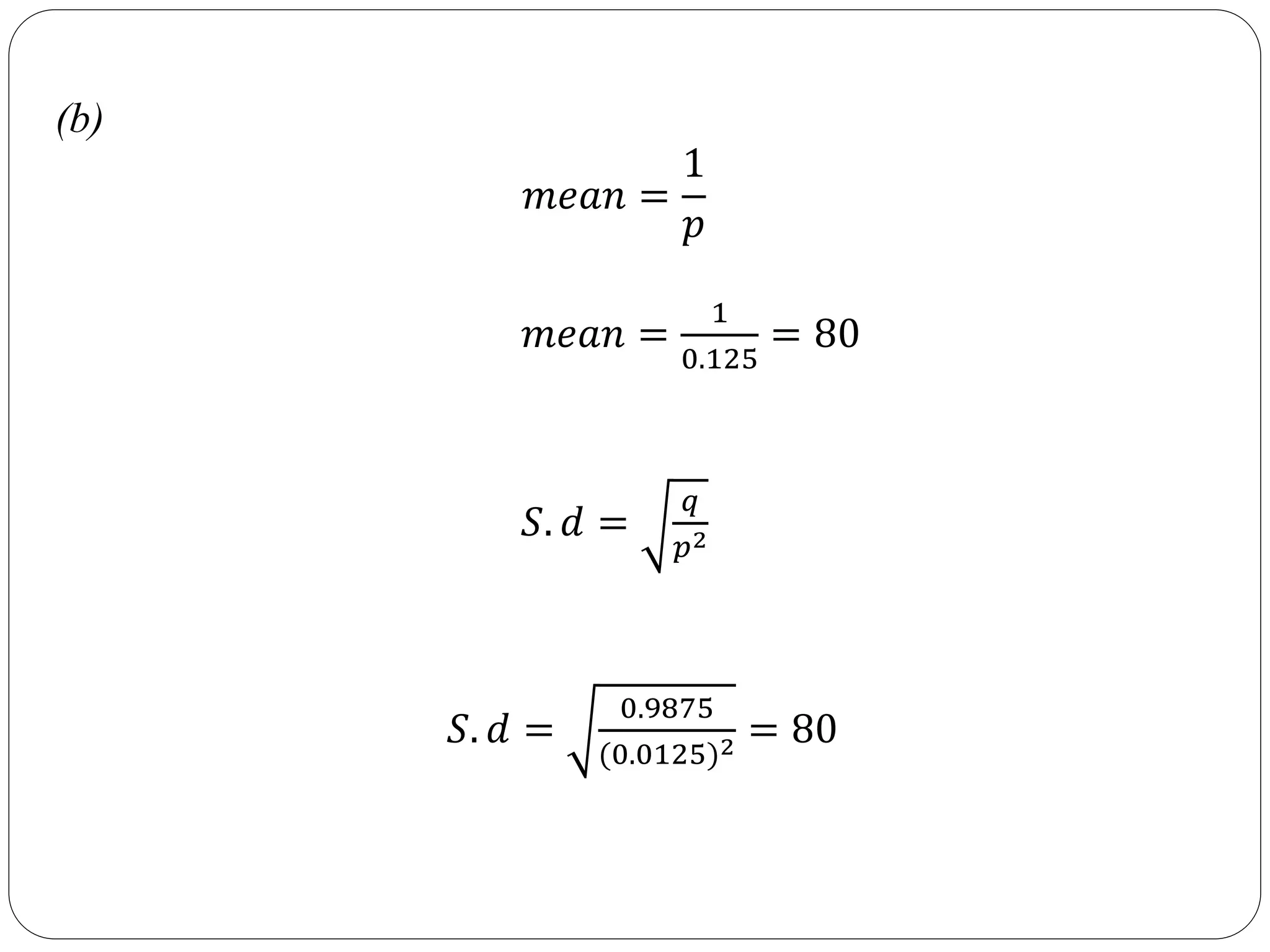 Geometric probability distribution | PPT