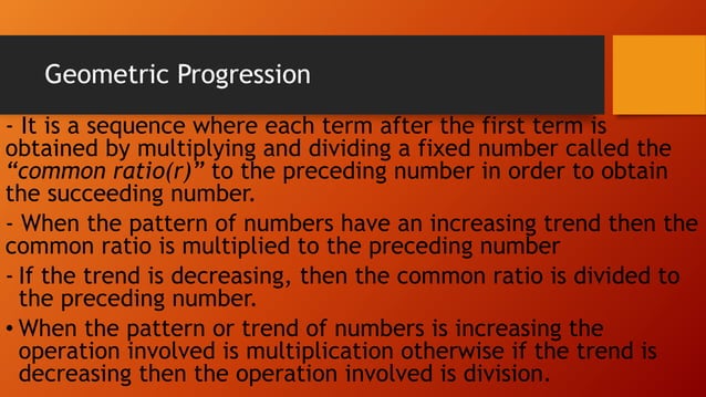 Geometric Progression.pptx | Chemistry | Science