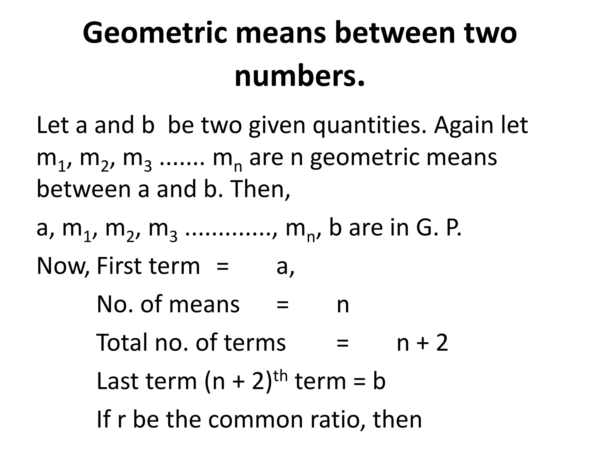 Geometric progression(g.p) | PPTX