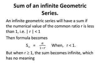 Geometric progression(g.p) | PPTX