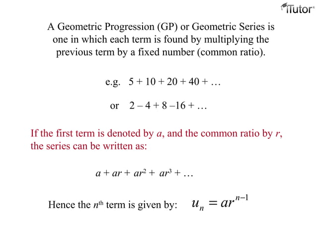 Geometric Progressions | PPT | Personal Investing | Personal Finance
