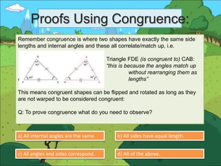 Geometric Proofs | PPTX