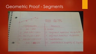 Geometric Proofs | PPTX