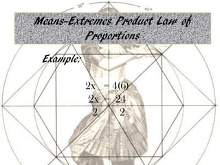 Geometric proportion and Laws of Proportion | PDF