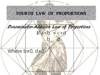 Geometric proportion and Laws of Proportion | PDF