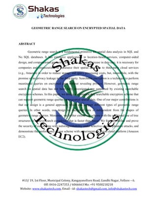 Geometric range search on encrypted spatial data | PDF