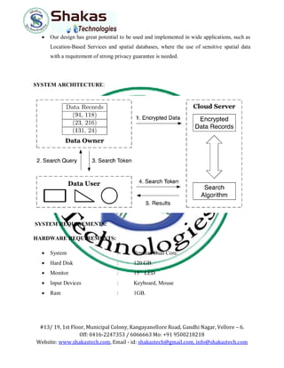 Geometric range search on encrypted spatial data | PDF