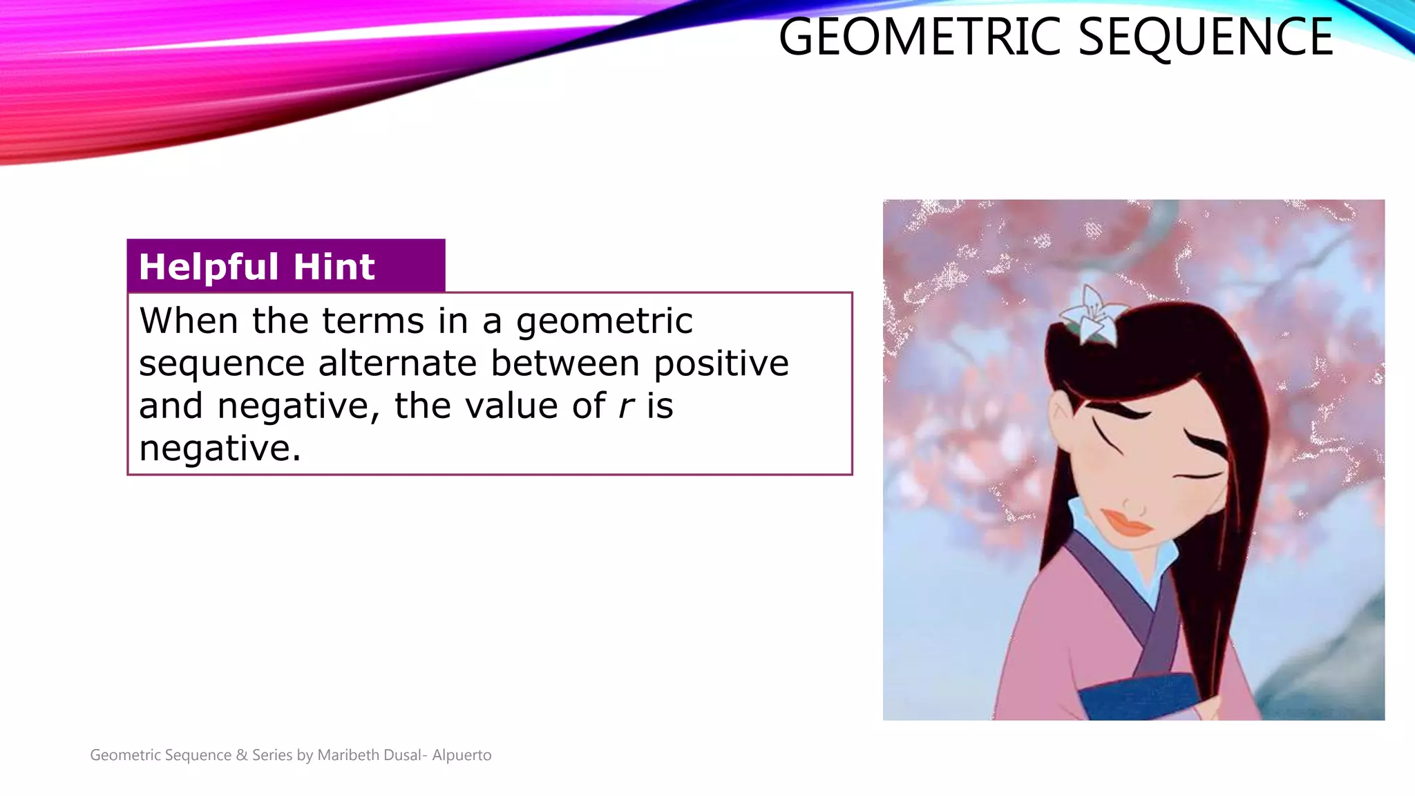 Geometric sequence and Series | PPTX