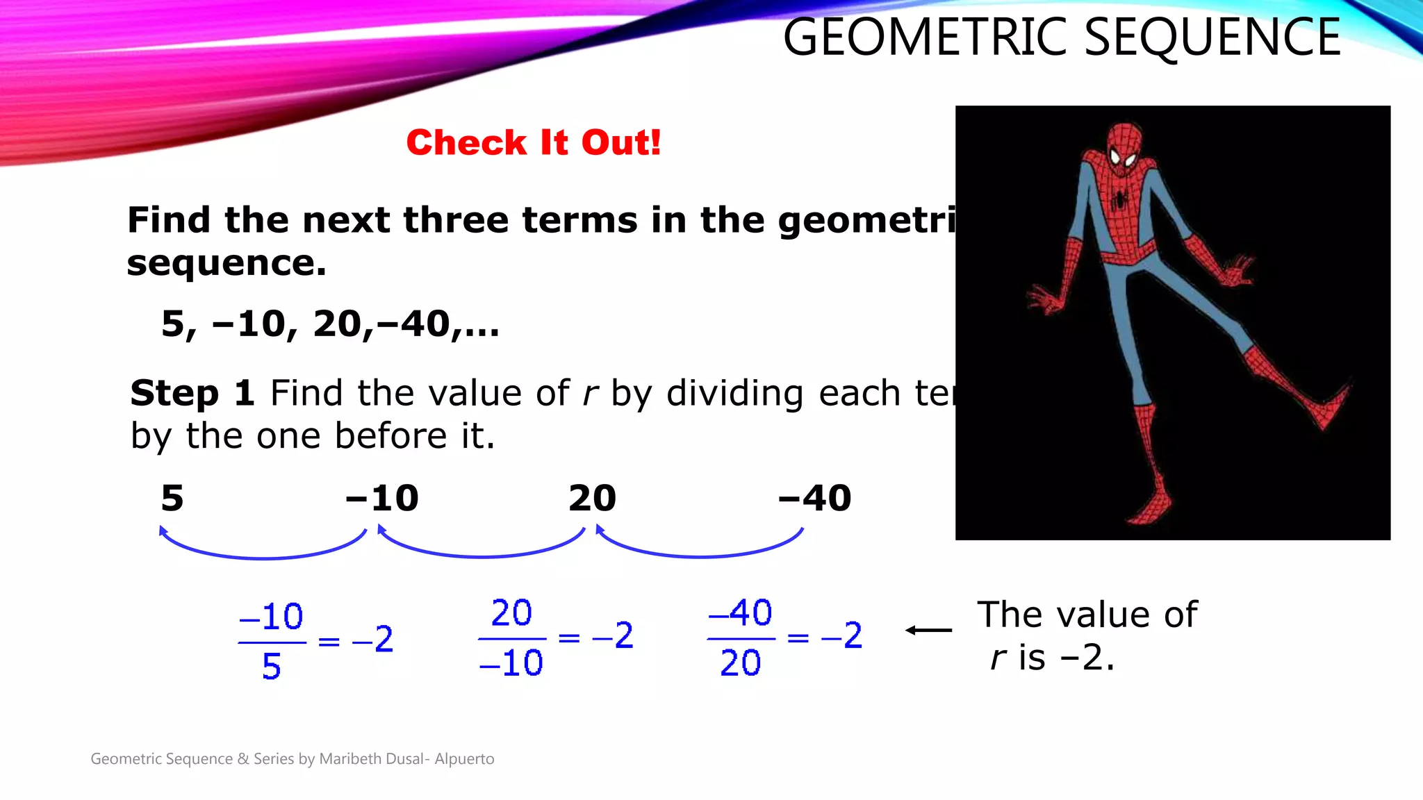 Geometric sequence and Series | PPTX