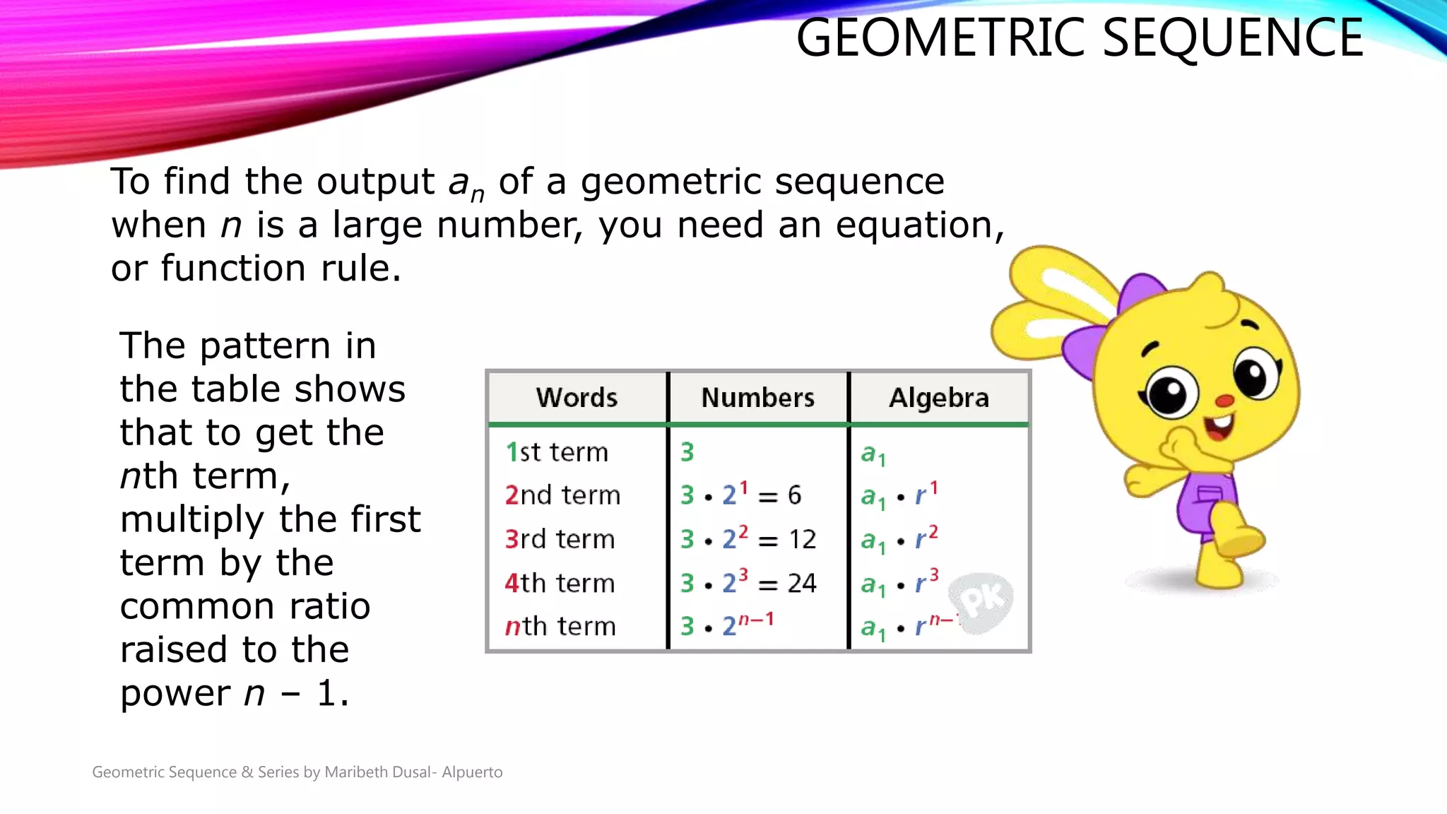 Geometric sequence and Series | PPTX
