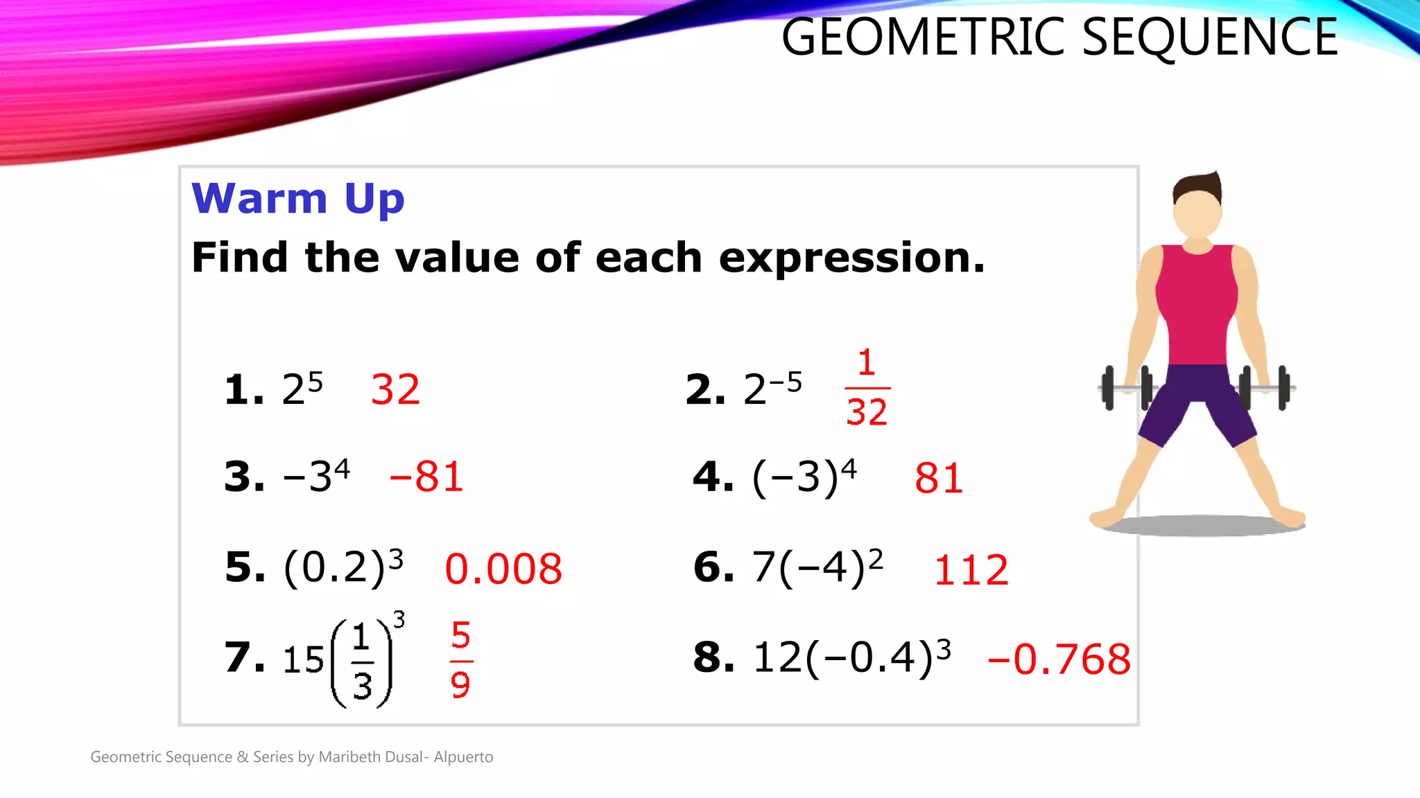 Geometric sequence and Series | PPTX