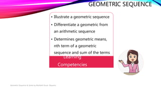 Geometric sequence and Series | PPTX