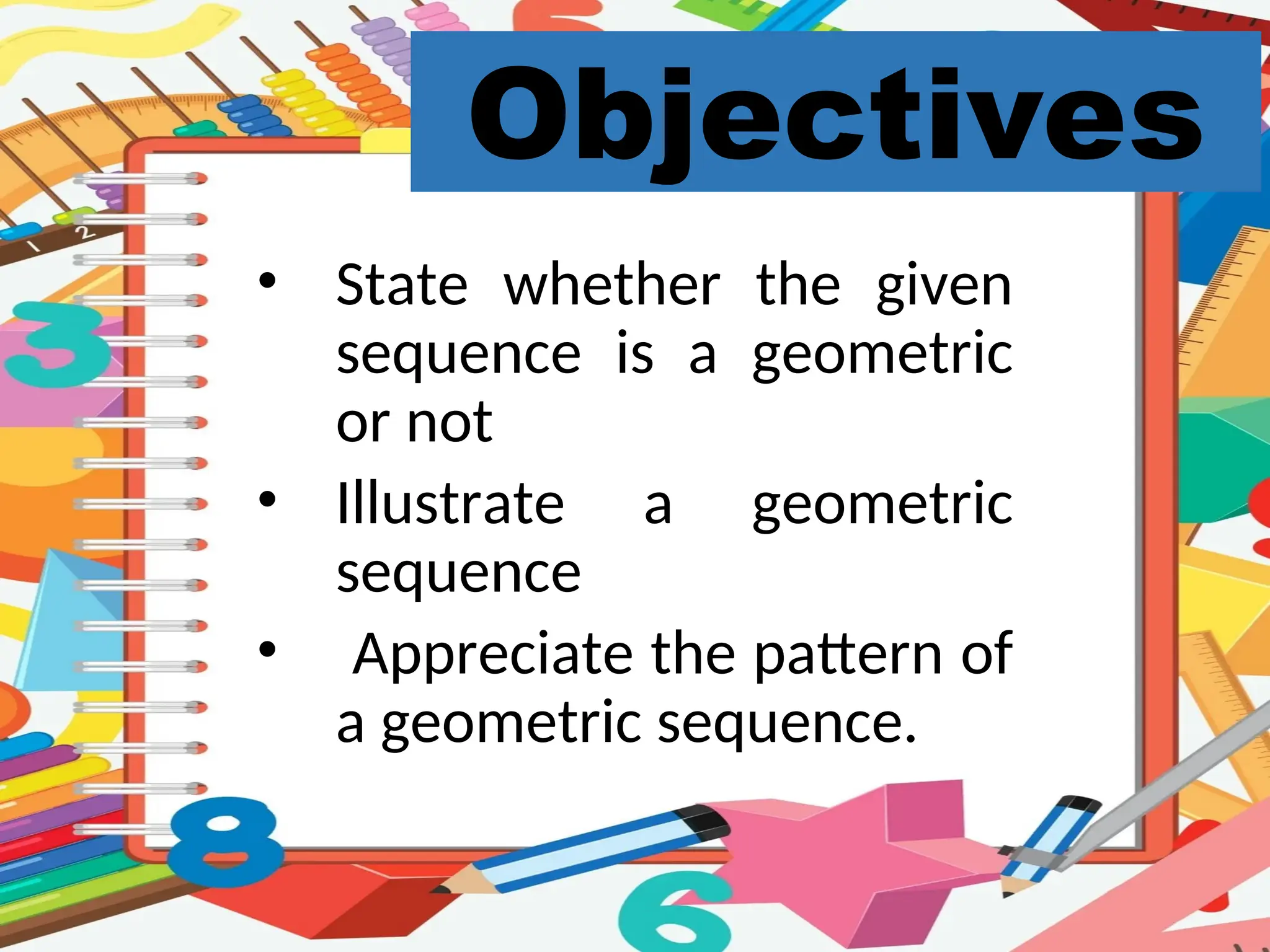 Geometric sequence problems sets and tasks | PPT