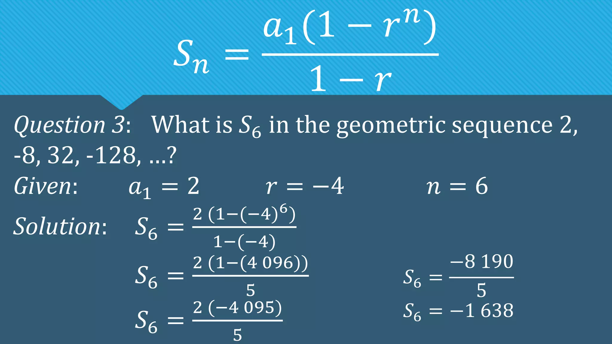 Geometric Sequence Ppt