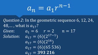 Geometric Sequence | PDF | Games and Puzzles | Hobbies & Interests