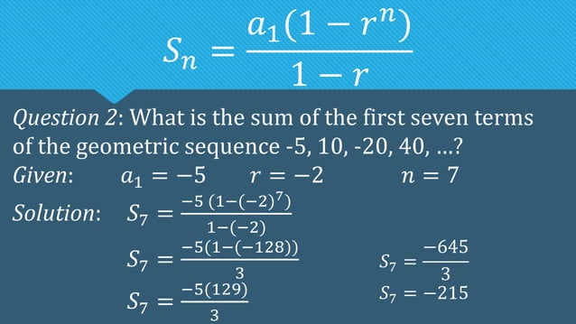 Geometric Sequence | PPT