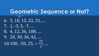 Geometric Sequence | PDF