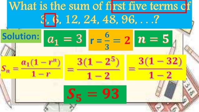 Geometric sequence and series 10 | PPTX
