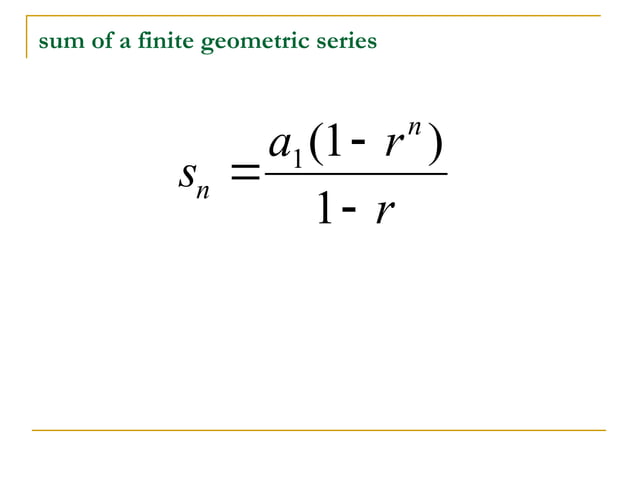 Geometric Sequences and Series for Math class | PPT