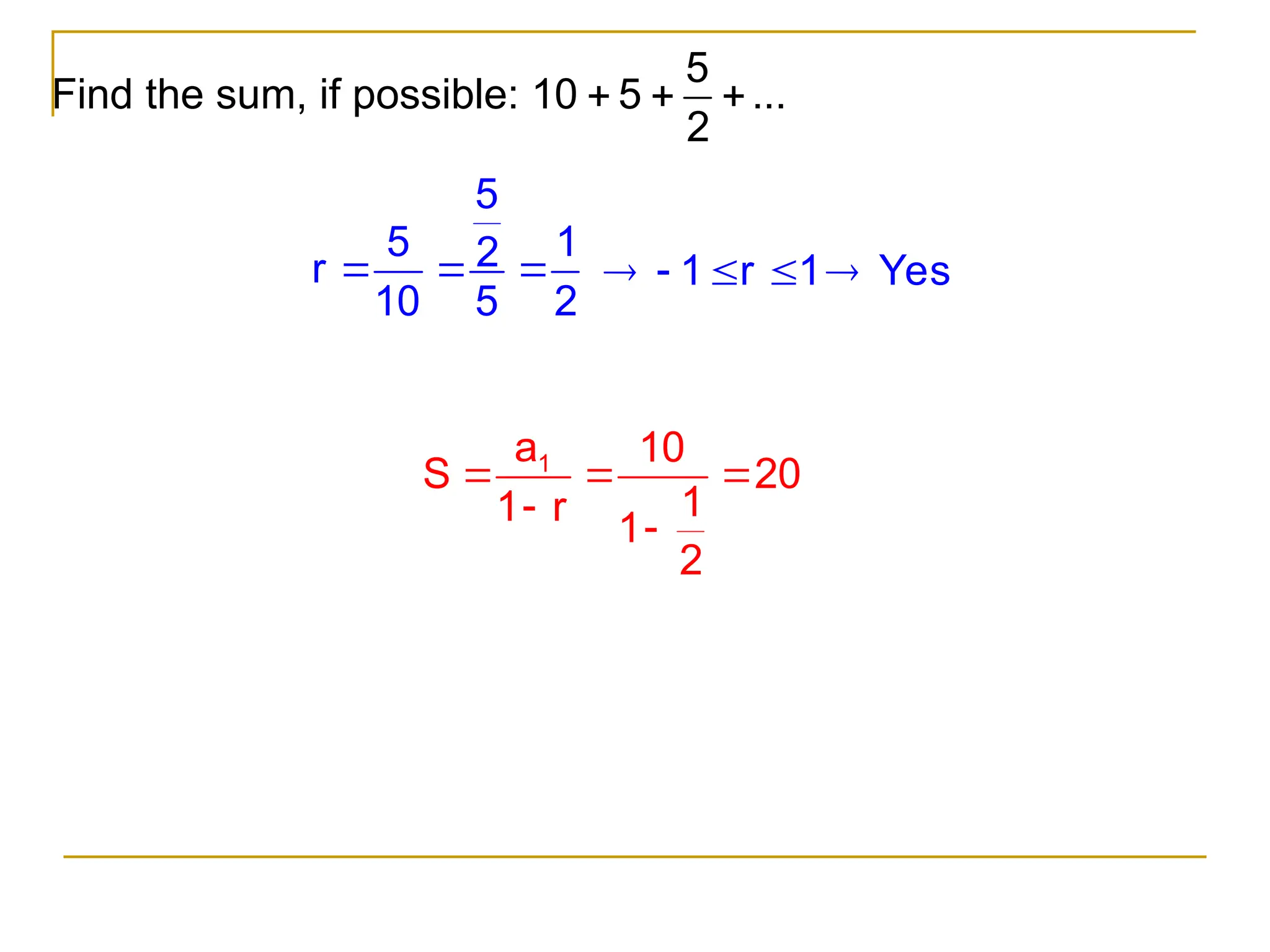 Geometric Sequences and Series for Grade 10 students .ppt