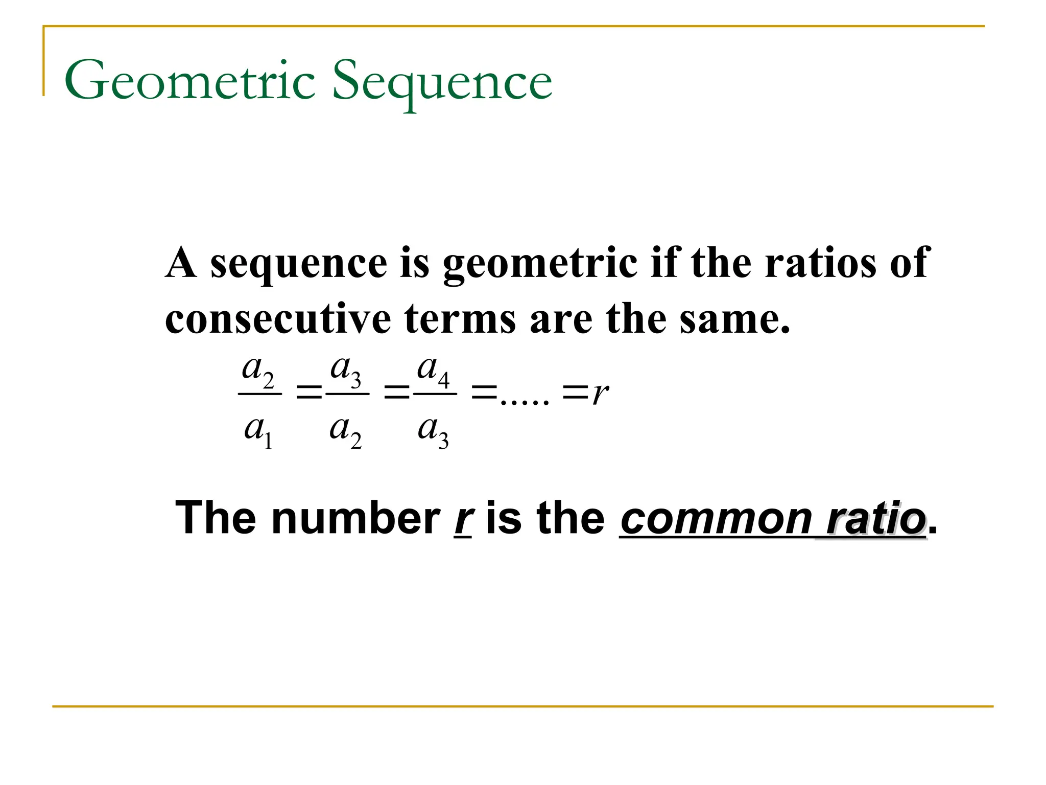 Geometric Sequences and Series for Grade 10 students .ppt