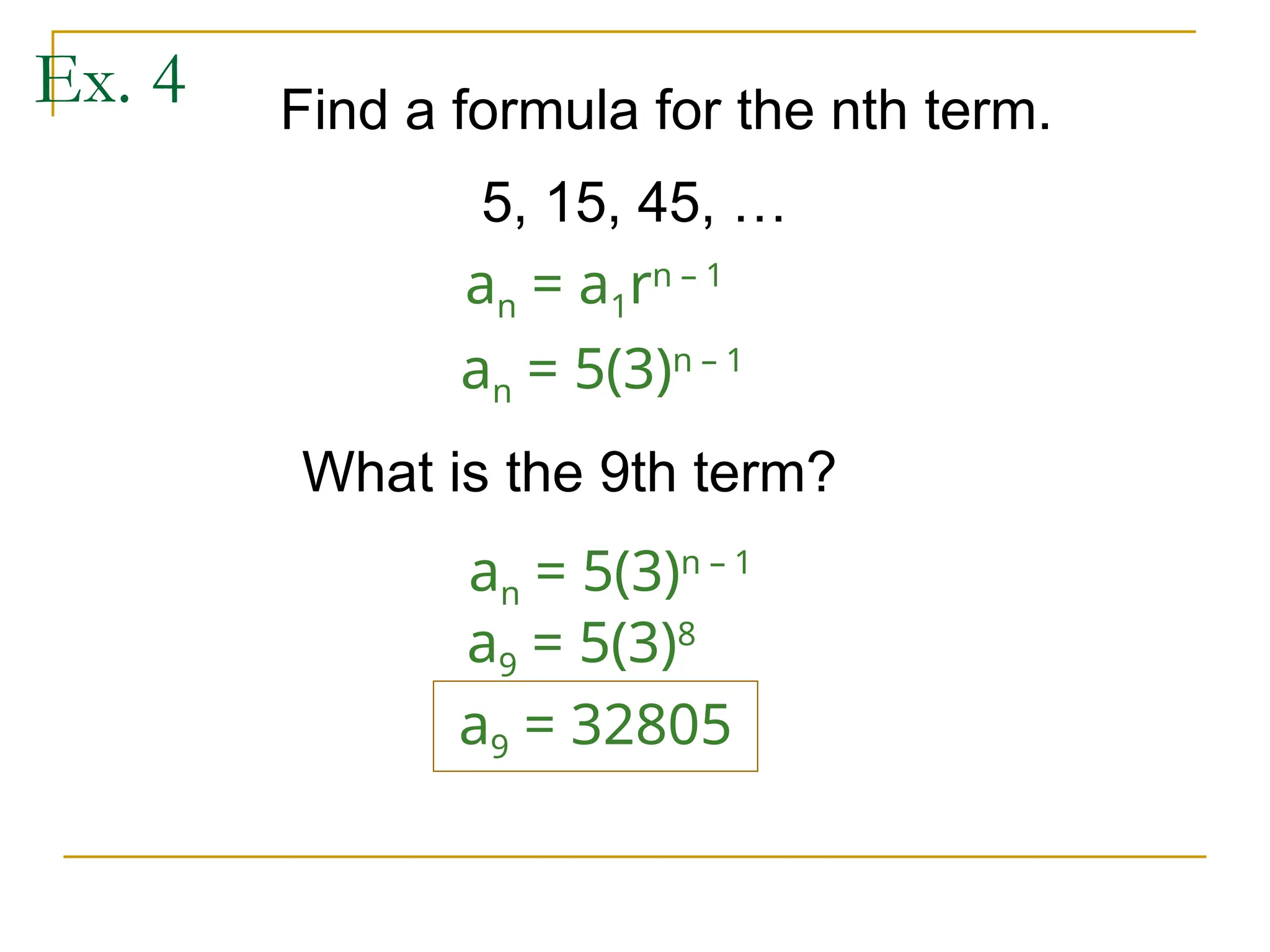 Geometric Sequences and Series for Grade 10 students .ppt