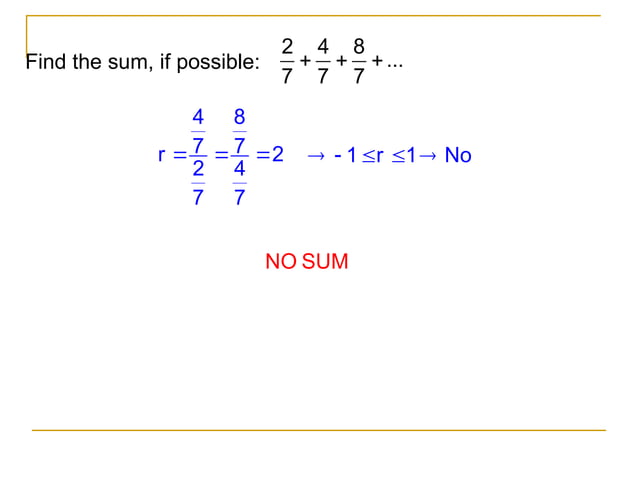 Geometric Sequences and Series for Grade 10 students .ppt | Physics ...