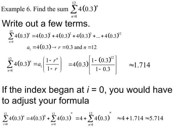 Geometric Sequences and Series for Grade 10 students .ppt | Physics ...