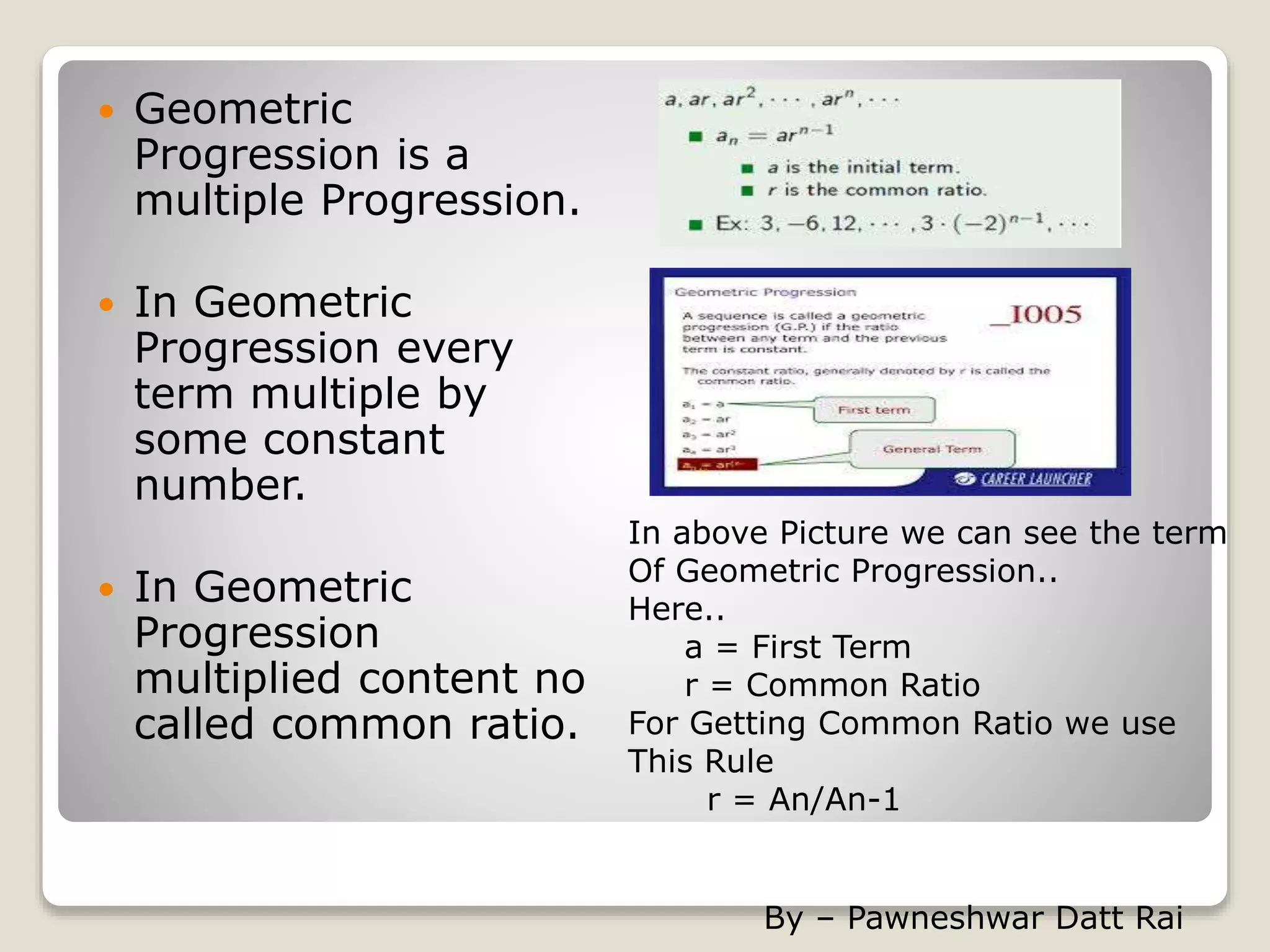 Geometric series | PPT