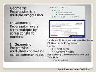 Geometric series | PPT