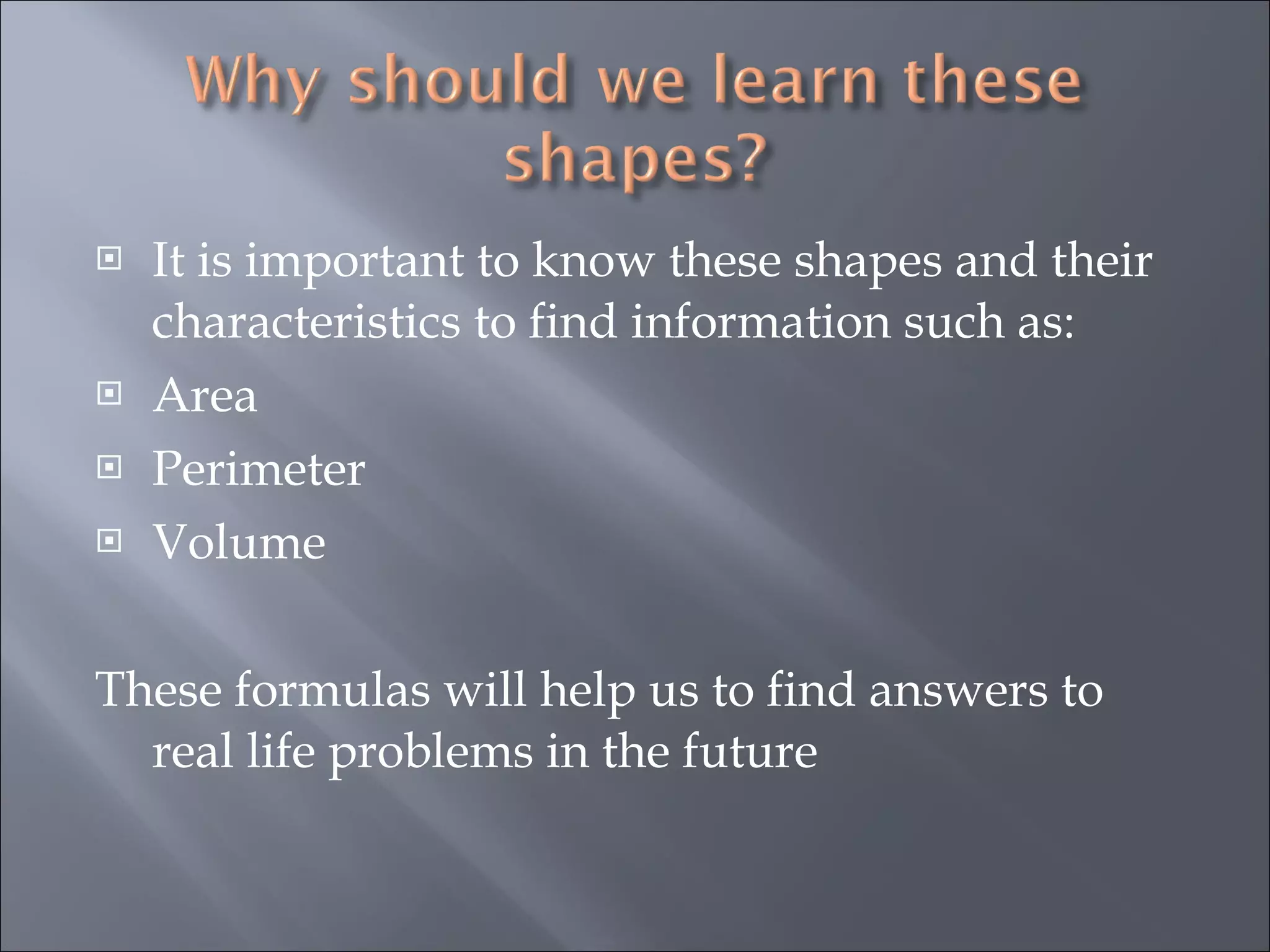 Geometric Shapes | PPT