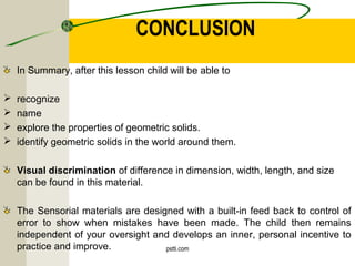 Introduction and Presentation of Geometric Solids | PPT