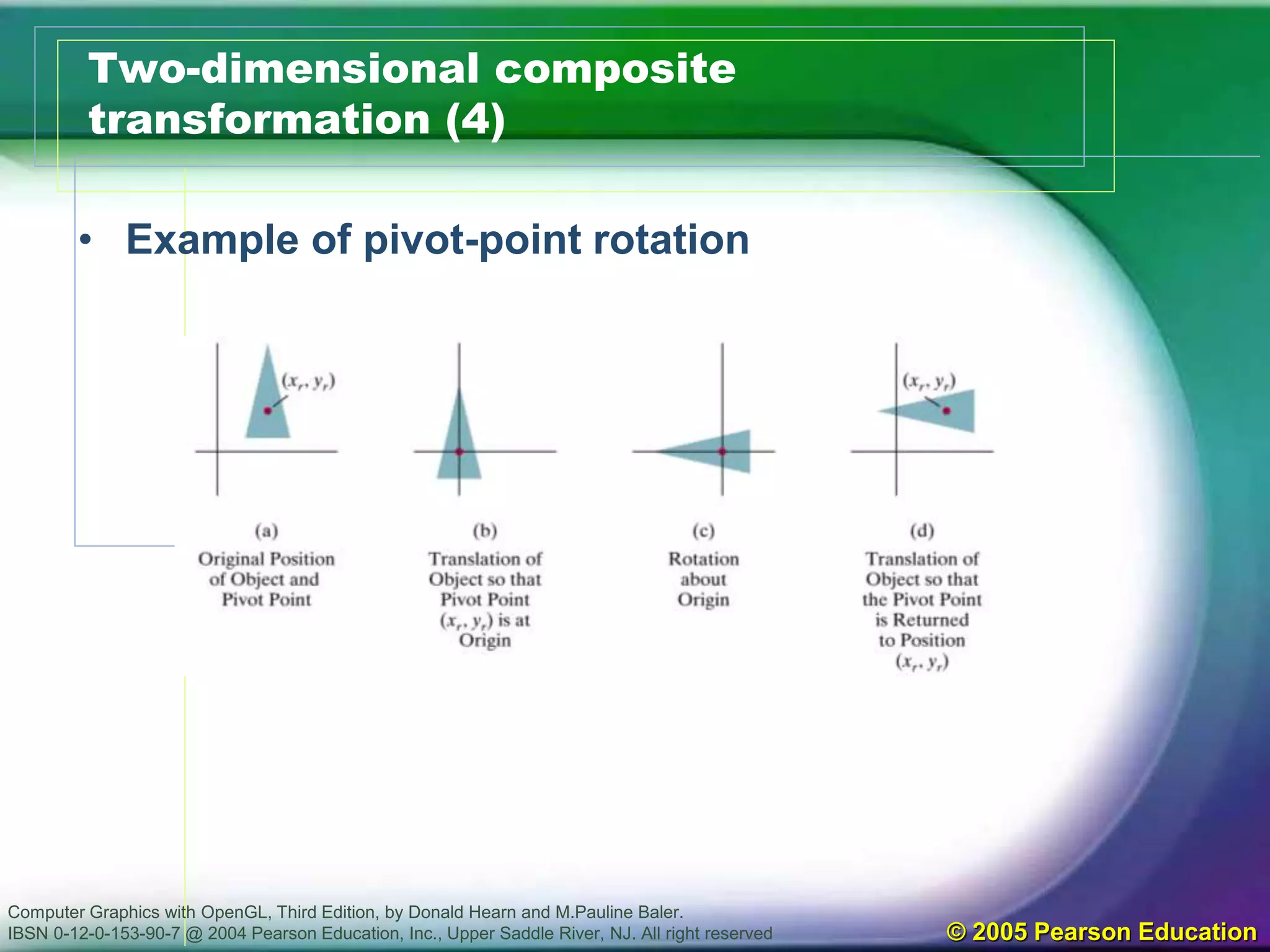 Geometric transformation 2d chapter 5 | PPTX | 3-D Graphics | Computer Software and Applications
