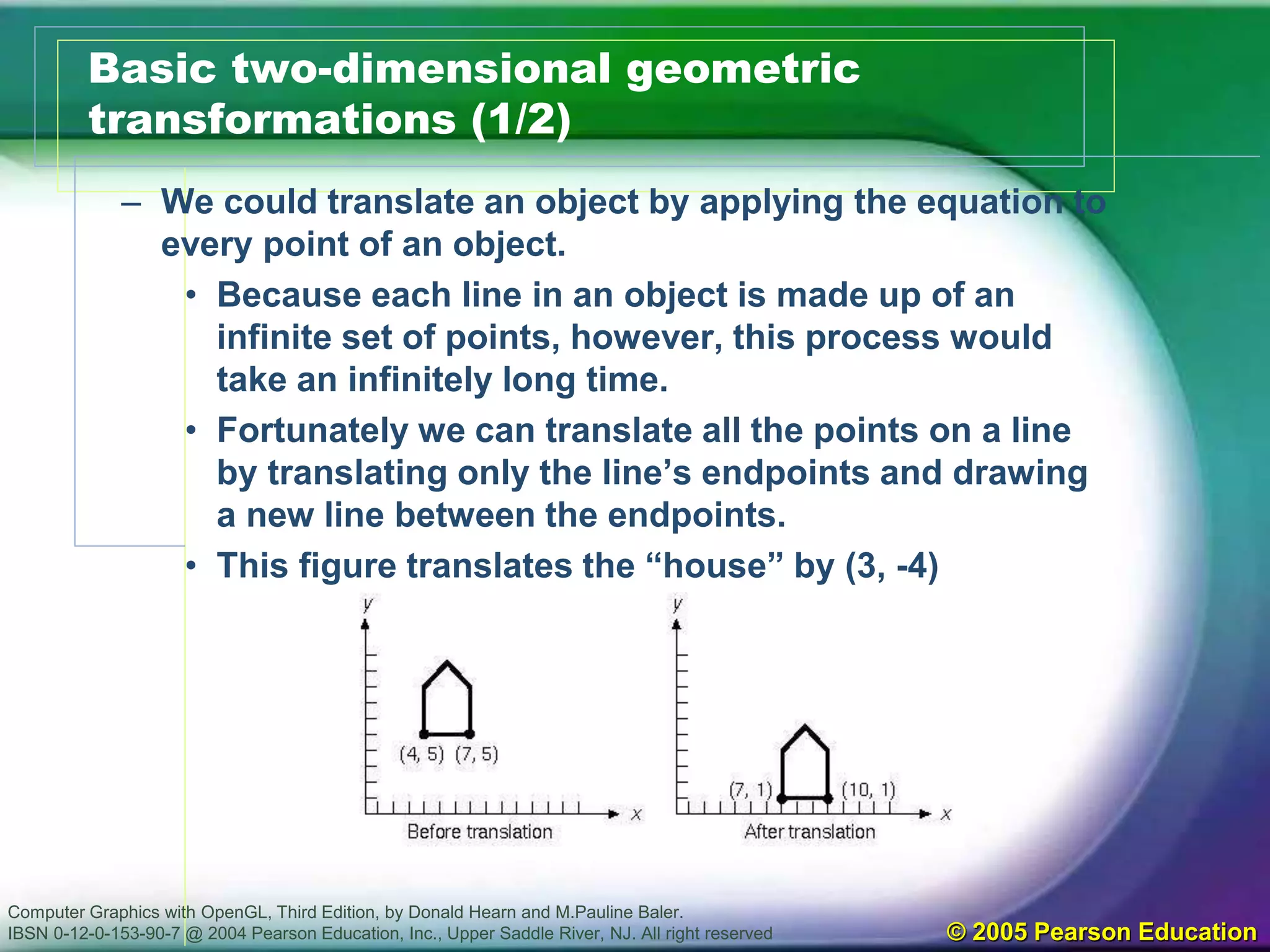 Geometric transformation 2d chapter 5 | PPTX