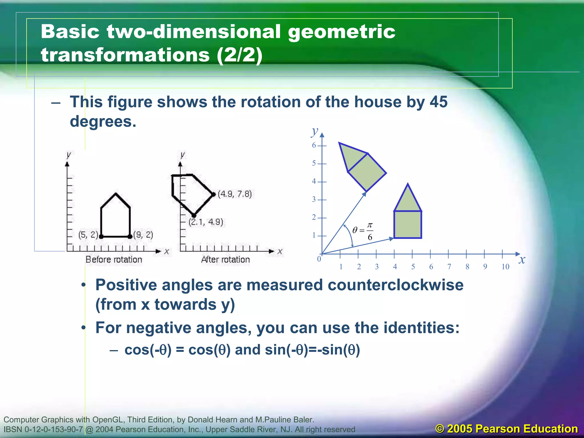 Geometric transformation 2d chapter 5 | PPTX