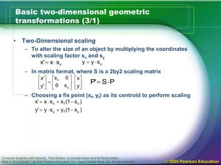 Geometric transformation 2d chapter 5 | PPTX
