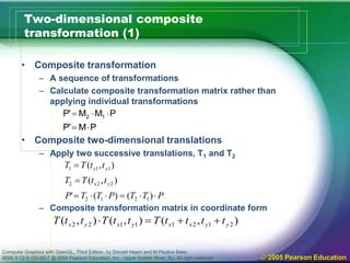 Geometric transformation 2d chapter 5 | PPTX
