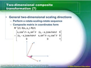 Geometric transformation 2d chapter 5 | PPTX