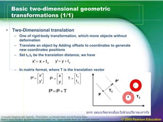 Geometric transformation 2d chapter 5 | PPTX
