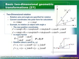 Geometric transformation 2d chapter 5 | PPTX