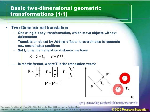 Geometric transformation 2d chapter 5